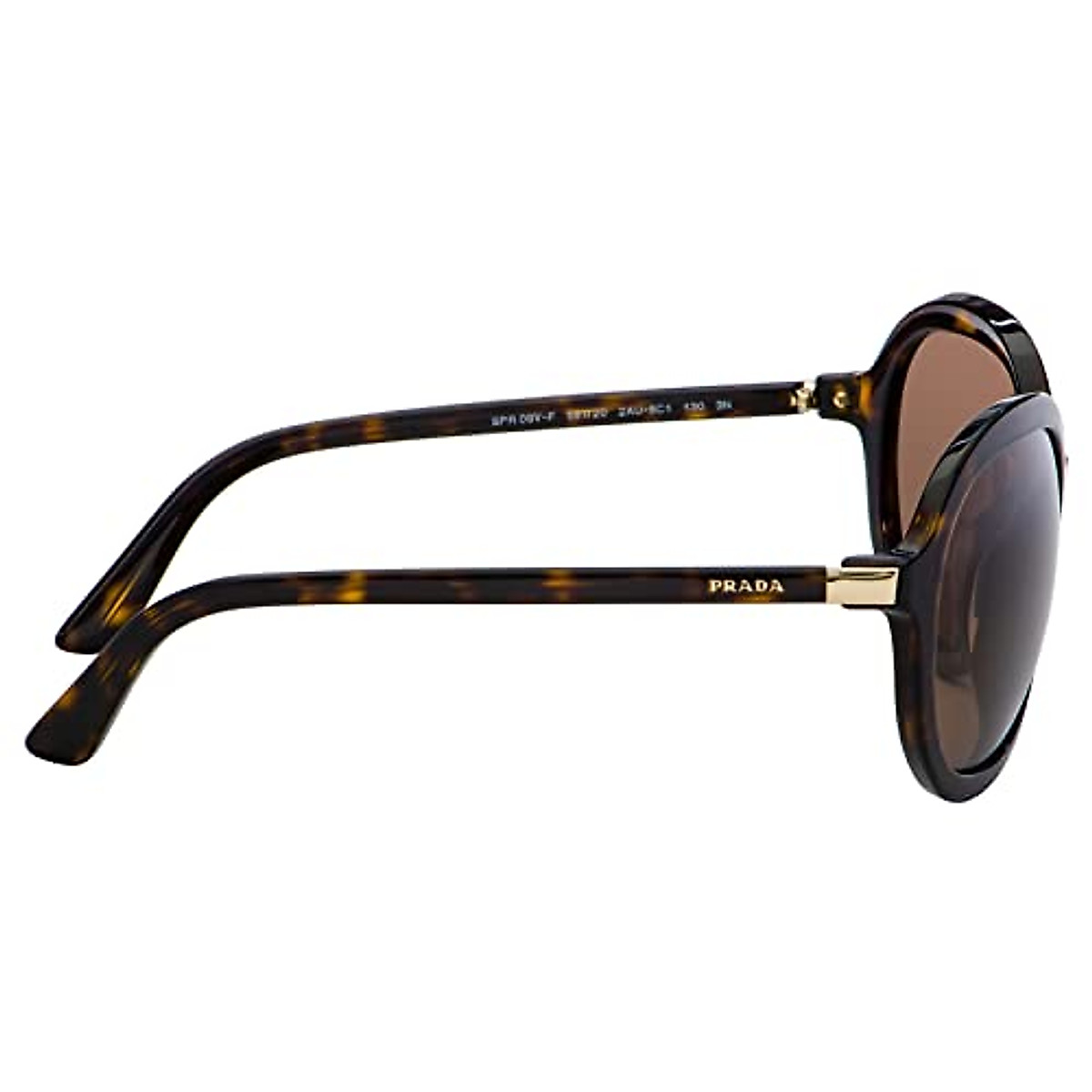 Prada PR09VSF 2AU8C1 Tortoise PR09VSF Oval Sunglasses Lens Category 3 Size 58mm