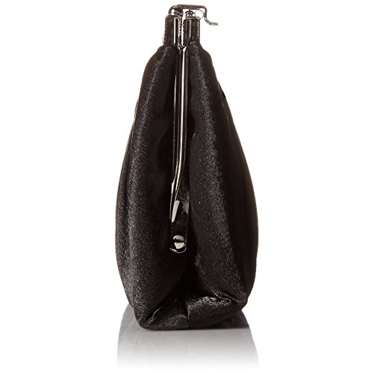 Jessica McClintock Blaire Satin Frame Evening Clutch, Black