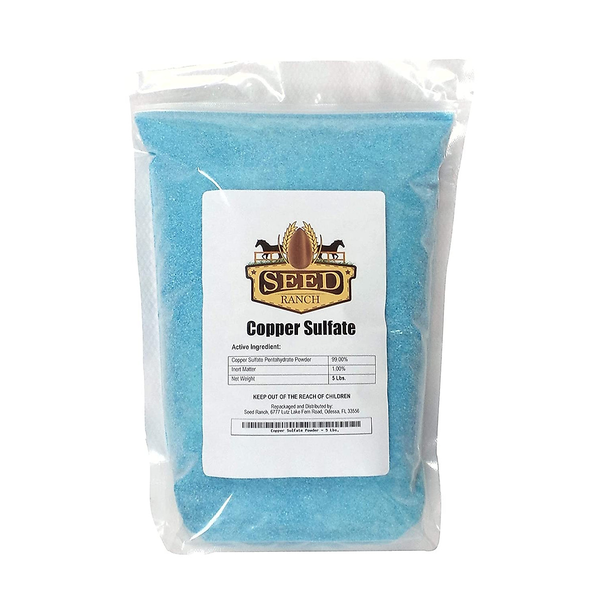 Copper Sulfate Crystals 99.8% Pure [Fine Grade] - 50 Lbs.