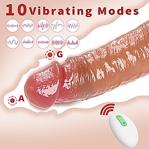 Vibrating Penis Sleeve Extender with Remote Control - 10 Modes, Cock Ring, for Men & Couples