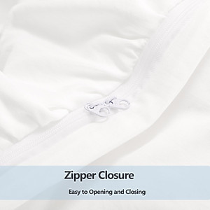 3 Pcs Duvet Cover King Size - 1 White Ruffle Duvet Comforter Cover with 2 Shabby Pillow Cases Ultra Soft Decorative Farmhouse Zipper Closure Breathable Quilt Cover Set Washed Cotton Bedding Bag Set