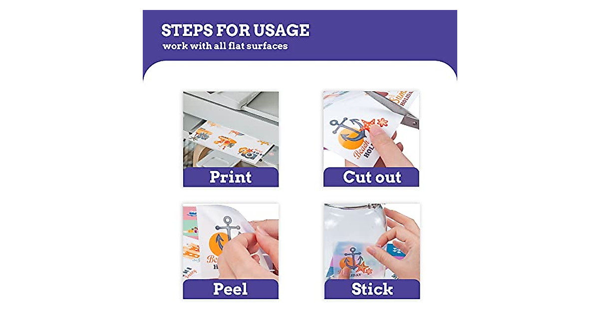 DGBDPACK Printable Vinyl Sticker Paper - 20 Sheets