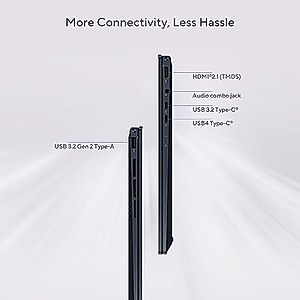 ASUS Zenbook 15 Laptop, 15.6” FHD Display, AMD Ryzen 5 7535U CPU, AMD Radeon Graphics, 16GB RAM, 512GB SSD, Windows 11 Home, Ponder Blue, UM3504DA-AS54