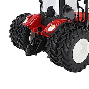 YYQTGG Remote Control Tractor, 1/24 Antiskid RC Farm Tractor Toy 4 Channel for Over 3 Years Old for Indoor (Red)