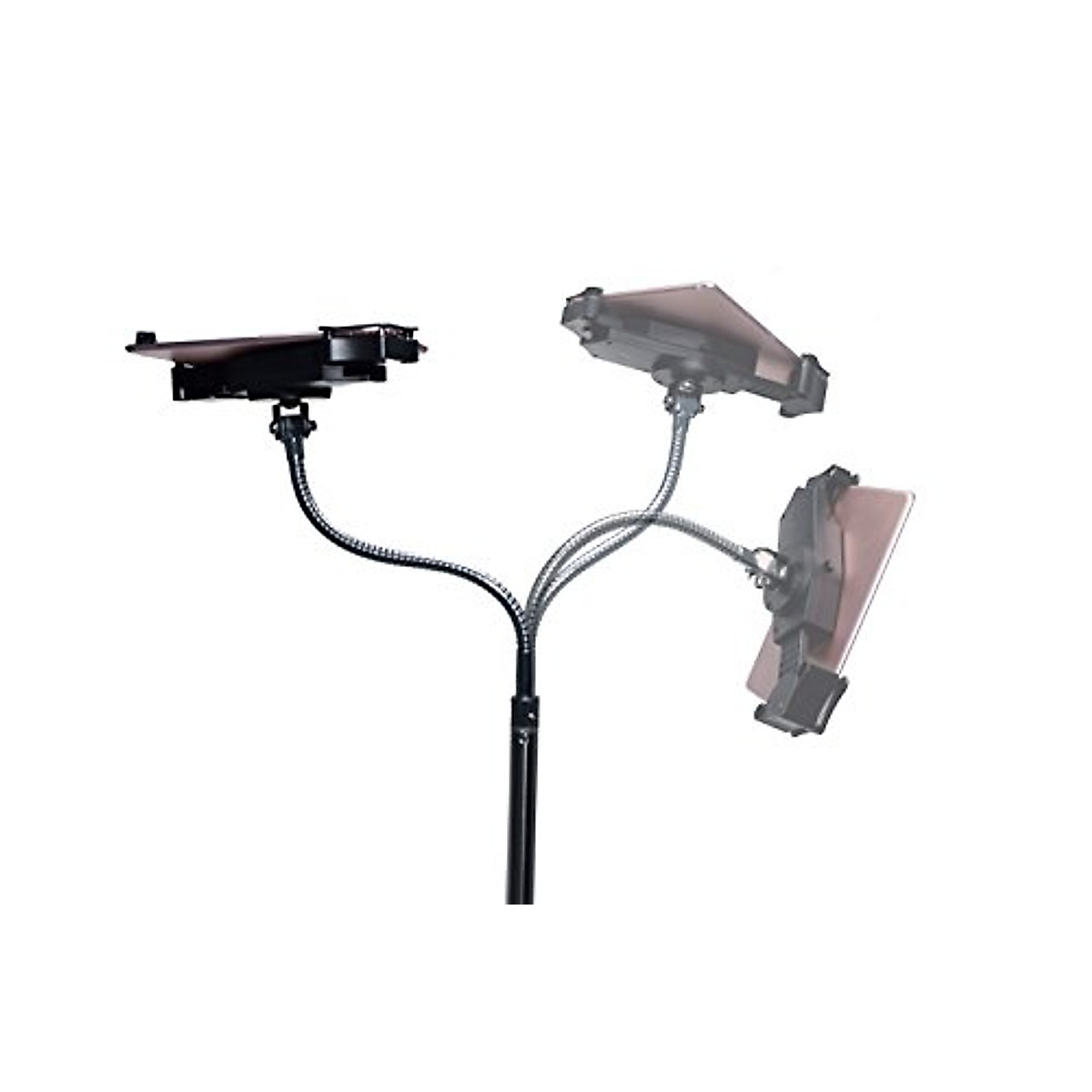 Gooseneck Floor Stand – CTA’s Compact, Adjustable Gooseneck with Swivel Casters for iPad 7th/ 8th/ 9th Gen 10.2”, iPad Air 4, 12.9”, Surface Pro, Zebra & Other 7-13” Tablets (PAD-CGS)