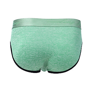 FYMNSI Mens Bulge Ball Pouch Underwear Sexy Boxer Briefs Underpants Bikini Shorts Trunks Thong Knickers Underpants Shorts Green XL