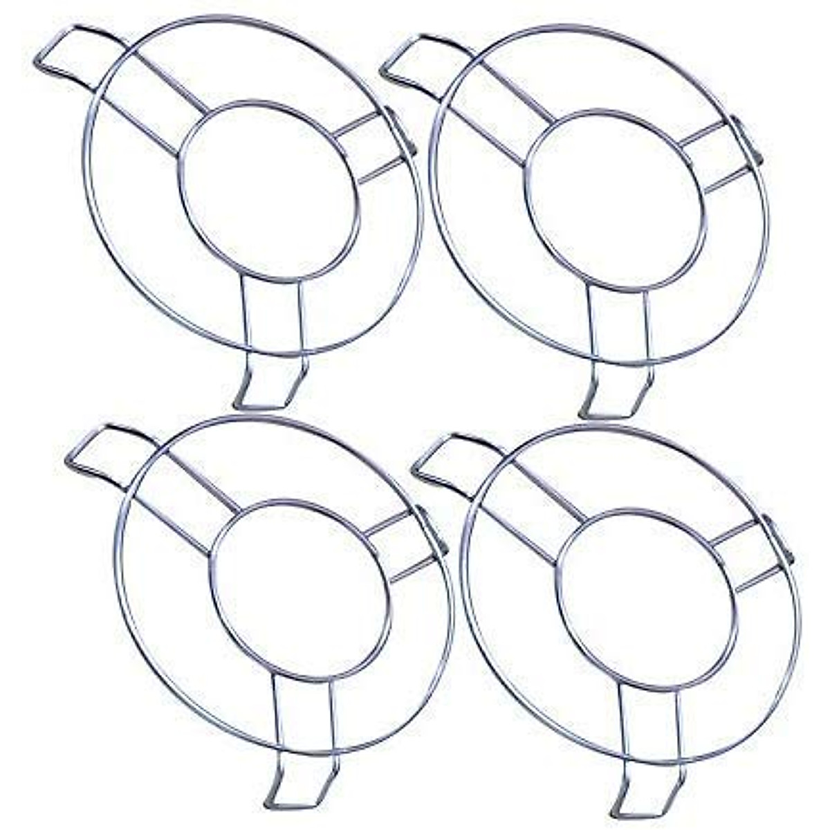 Garden Of Arts Metal Hot Pot Stand (Set of 4) Stainless Steel Heat Resistant Hot Pan/Pot Stand