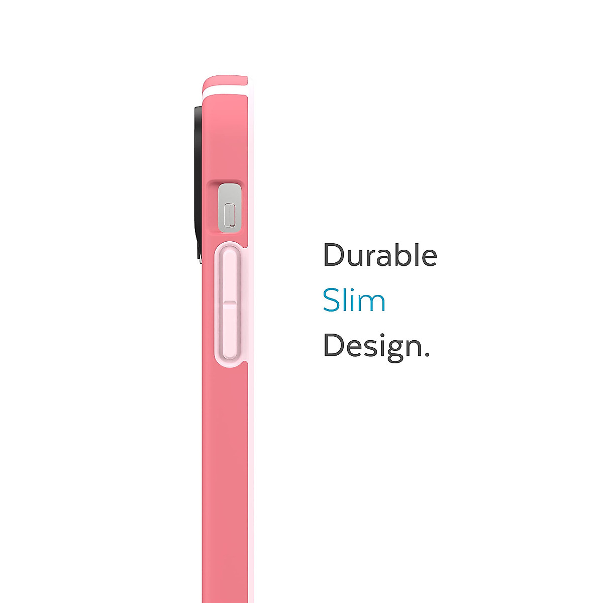 Speck for iPhone 14 Pro Max Case - Drop Protection, Scratch Resistant, Built for MagSafe Case with Soft Touch Coating - 6.7" iPhone 14, Dual Layer -Sweet Coral/Light Coral Candyshell Pro
