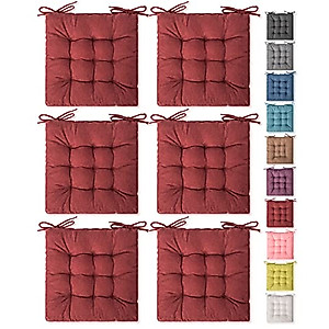 6 Pack Seat Cushion, Chair Cushion, Comfort Chair Pads, Chair Mat for Indoor, Outdoor Dining Chair, Office Chair, Desk Chair