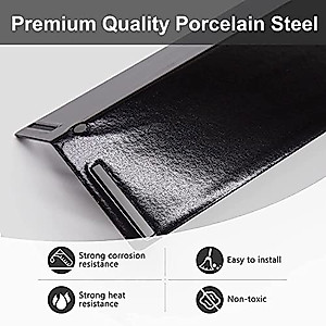 Yiming Grill Replacement Parts for Charbroil 4 Burner 463211512, 463211513, 463211514 Grill Model, Grill Burner Tube (1 Burner with Bracket), Heat Tent Shield, Carryover Tube Replacement Kit.