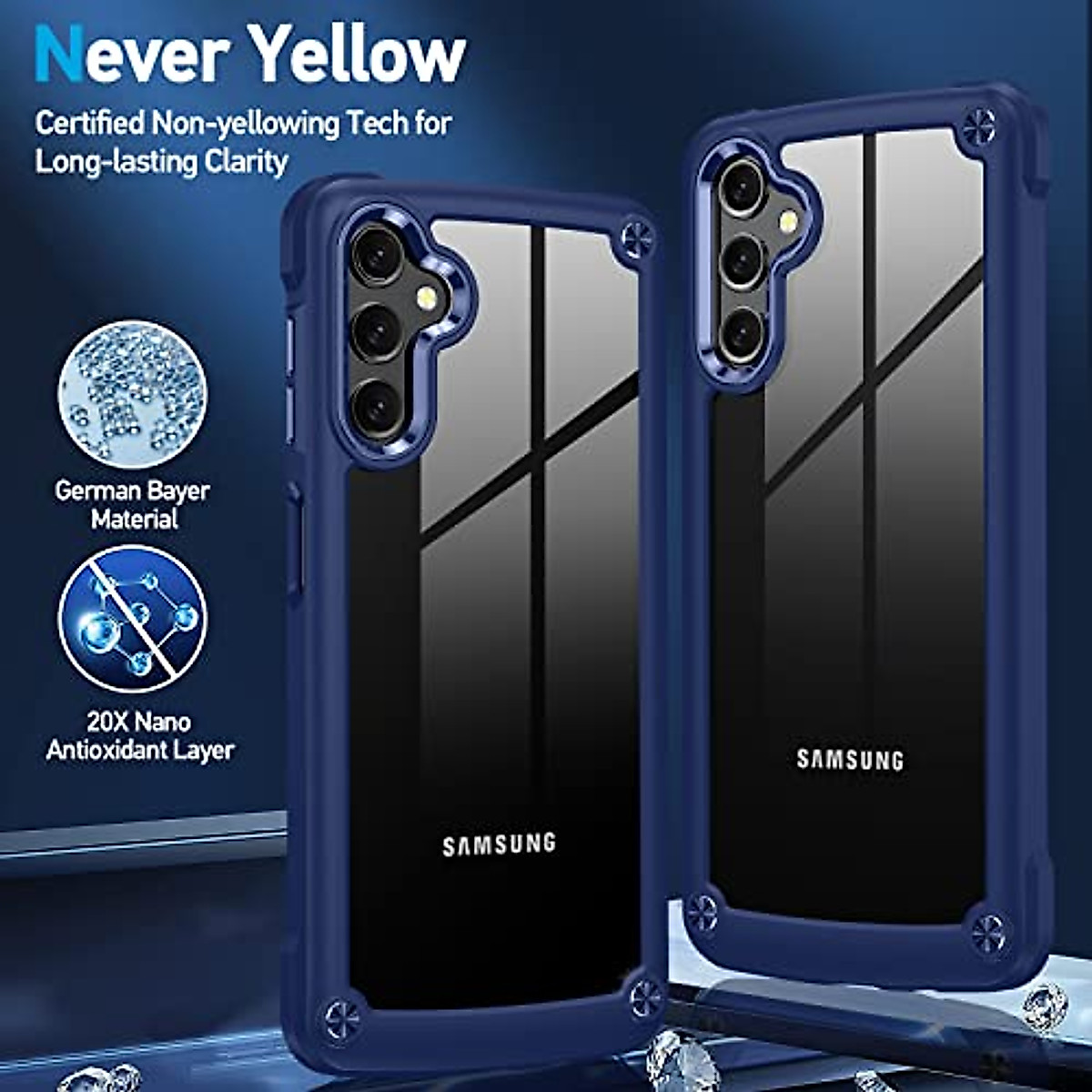 Oneagle for Google Pixel 8A Case Ultra Clear, Pixel 8A Phone Case with Metal Kickstand + Screen Protector,[Anti-Yellow][Military Grade Shockproof][Built-in 4 Airbags] Hard Back Case for Pixel 8A
