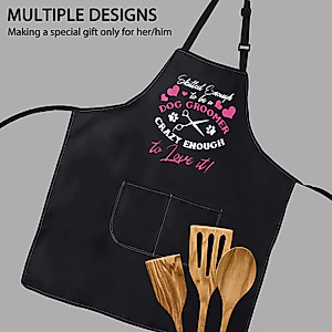 POFULL Nail Salon Apron I Can’t Fix Stupid But I Can Fix Your Nails Apron Nail Technician Gift (I Can Fix Your Nails Apron)