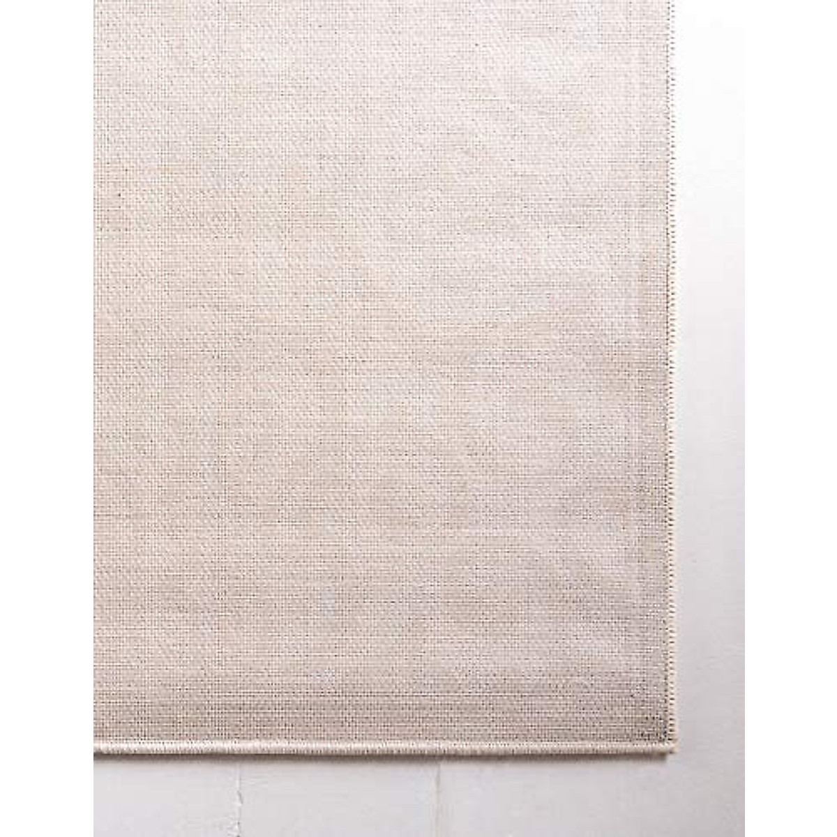 Unique Loom Rushmore Collection Area Rug - Johnson (5' 1" x 8' Rectangle, Snow White/ Beige)