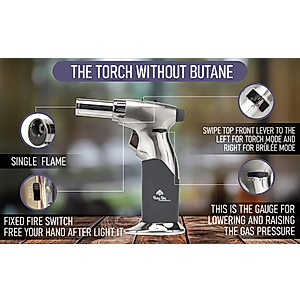 Cocktail Smoker Kit with Torch - Bourbon Smoker Kit - Whiskey Smoker Kit with Torch - Wood Chips - Smoked Old Fashioned Drink Smoker Kit - Bourbon Whiskey for Men and Dads