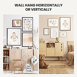 (12x16 in | 31x41 cm) Dark Oak Solid Oak Wood Picture Frame Poster Frame Wall Photo Frame