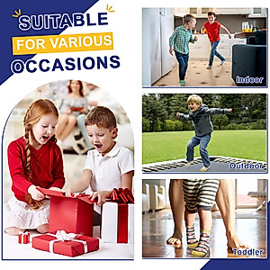 HYCLES Toddler Socks With Grip Non-Skid 12 Pairs Baby Kids Sticky Slipper Cotton Crew Socks 3-5T Children/Boy/Girl