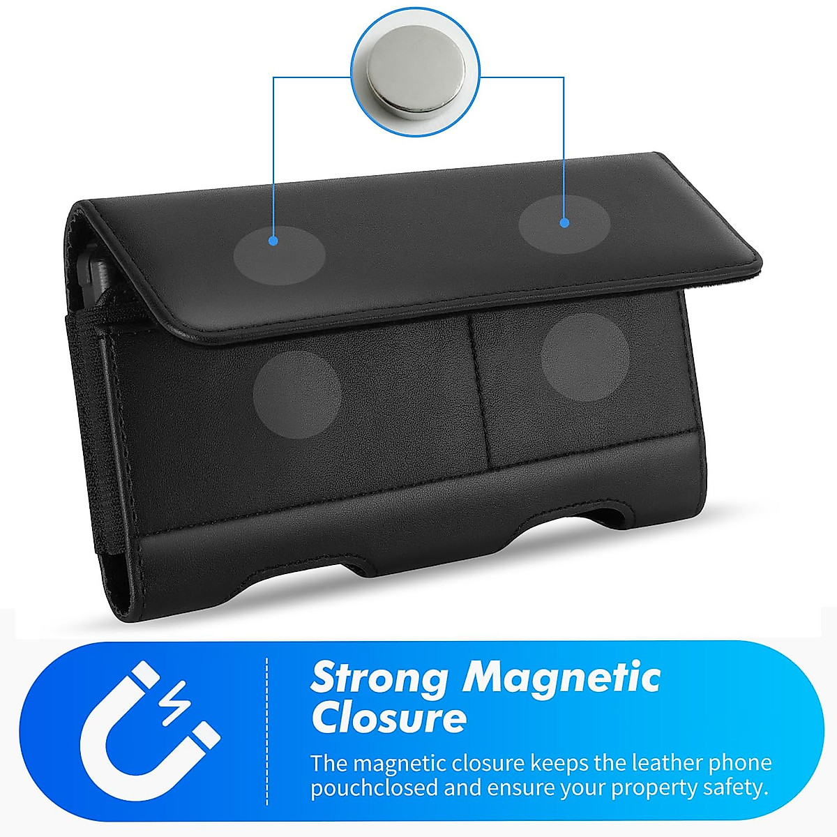 Mopaclle Phone Holster for iPhone 13 Mini, 12 Mini, 11 Mini, iPhone SE, iPhone 8 7 6 6s Holster Case, Galaxy S7 S6 S5 Belt Clip Case,Cell Phone Belt Holder Pouch Cover (Fits with Thin Case on)