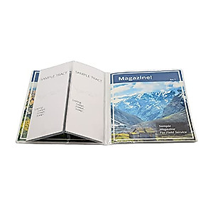 ASVP Shop JW Field Service Vinyl Magazine and Tract Organizer Holder Supplies