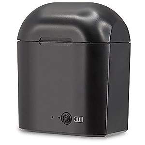 iLive Truly Wire-Free Bluetooth Earbuds, Sweatproof Design, Charging Case, Includes 3 Set of Ear Tips, Black (IAEBT300B)