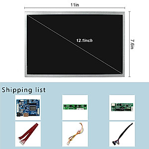 VSDISPLAY 12.1 Inch Display Panel 1280x800 12.1'' IPS LCD Screen VS121T-004A with HD-MI Audio LCD Controller Board
