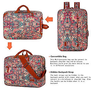 Baosha Large Convertible Backpack 17 Inch Laptop Bag Case Briefcase Travel Outdoor backpack for Women (HS)