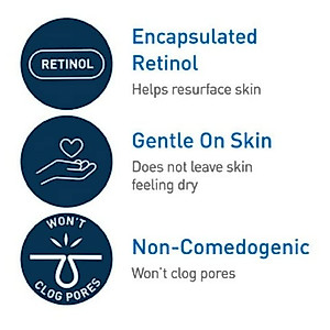 CeraVe Acne Treatment Bundle - Contains CeraVe Resurfacing Retinol Serum (1 fl oz), CeraVe Acne Foaming Cream Cleanser (5 fl oz), and CeraVe Acne Control Gel (1.35 fl oz) - With 3 Essential Ceramides