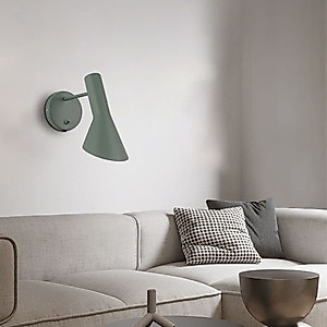 Gutenliter Modern Wall Sconces Lighting Fixture Adjustable Beside Fixed Wall Lamp for Industrial Bedroom Home Indoor Rotatable Wall Light for Bedroom (Pastel Blue)