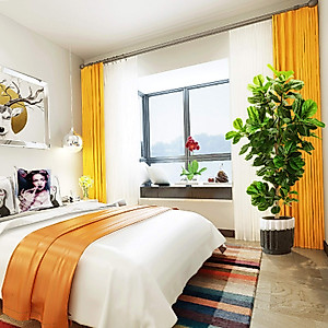 OXLLXO 6ft Artificial Fiddle Leaf Fig Tree (72in) with Plastic Nursery Pot Faux Tree, Ficus Lyrata Fake Plant for Office House Farmhouse Living Room Home Decor (Indoor/Outdoor)