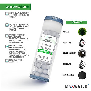 10" Standard Whole House Siliphos Anti-Scale Water Filter