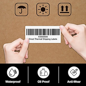 CLASSY 2" x 1" Direct Thermal Labels, 13000 Self-Adhesive Barcode Labels,Compatible with Rollo, Zebra Label Printers.