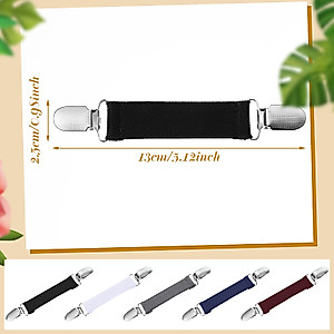 SATINIOR 5 Pcs Fit Dress Cinch Clips Set Scarf Clip Retro Cardigan Collar Clips Back Cinch Shawl Clip(Graceful Colors)