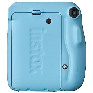 Fujifilm Instax Mini 11 Instant Camera Accessory Kit (Sky Blue) with Case, Instax Mini Film (2 Pack) and Instax Mini Sky Blue Film