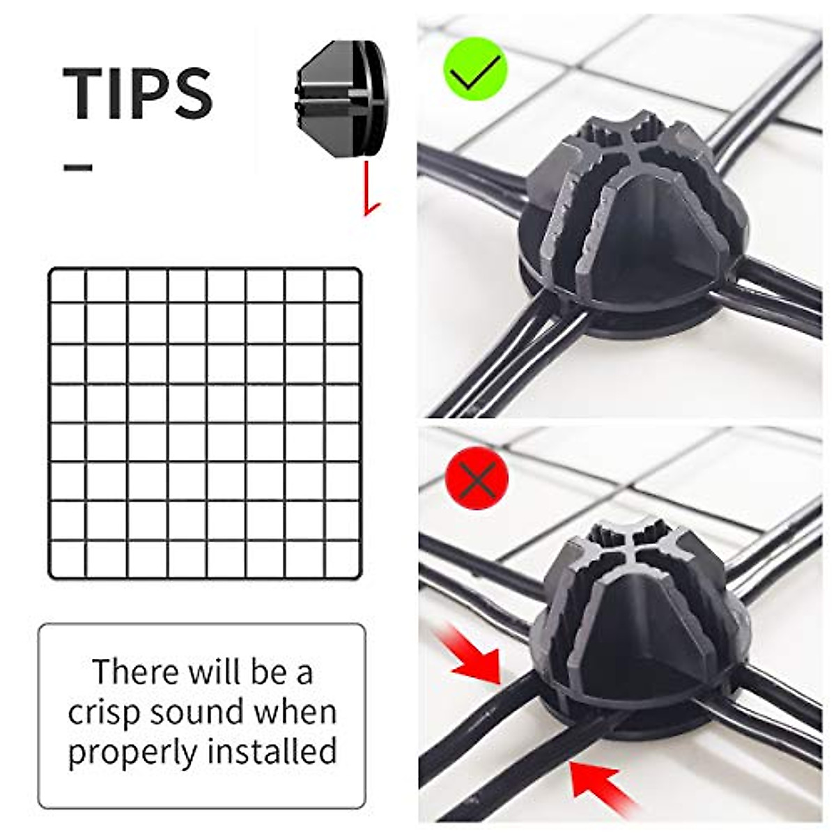 KOUSI 14"x14" Wire Cube Storage, Metal Grid Organizer, 8-Cube Modular Shelving Unit, Stackable Bookcase, Ideal for Living Room, Bedroom, Office, Garage