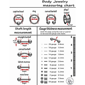 FIFTH CUE 14G Opal Glitter Set 316L Surgical Steel Belly Button Rings