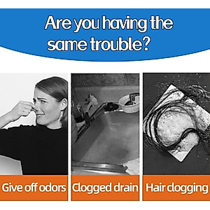 Disposable Hair Drain Stickers, 2024 New Drain Cover Hair Catcher for Bathroom Laundry Bathtub Kitchen（20PCS）