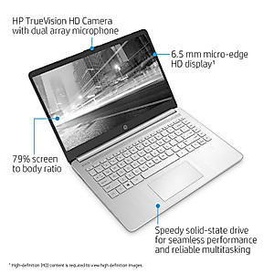 2022 Newest HP Premium Laptop, 14" FHD IPS LED Display, Intel Quad-Core Processor, Intel UHD Graphics, 16GB RAM, 1TB PCIe SSD, Bluetooth 5.0, Windows 11 (Renewed)