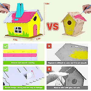 Kids Arts and Crafts Paper Puzzle Building and Painting Kit Holiday Party Activities DIY Craft Projects Toys for Boys Girls Age 3-5 4-8 8-12