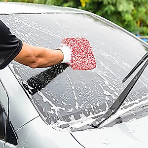 Tallew 5 Pcs Microfiber Car Wash Mitt Absorbent Detailing Washing Gloves Automotive Car Cleaning Supplies for Cars Motorcycles Suvs Trucks Boats, 7 x 11 Inches