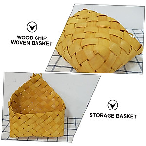 VILLFUL 1Pc Decorative Wood Woven Wall Hanging Basket for Home Stylish Storage Basket Ideal for Wall Decor for Indoor and Outdoor Plant Display