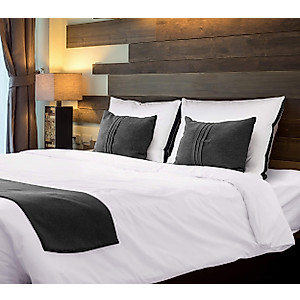 Utopia Bedding Bed Pillows for Sleeping King Size (Black), Set of 2, Cooling Hotel Quality, Gusseted Pillow for Back, Stomach or Side Sleepers