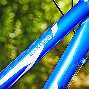 Huffy Hardtail Mountain Trail Bike 24 inch, 26 inch, 27.5 inch, 26 Inch Wheels/17 Inch Frame, Ocean Blue Gloss