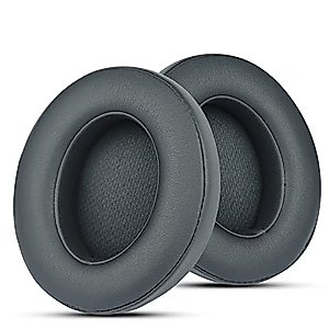 Wzsipod Studio 3 Replacement Earpads for Beats Wireless Headphones, Compatible with Beats Studio 2 Wired, Do Not Fit Solo 3/2, Beats Cushion Replacement Made of Memory Foam and PU Leather (Iron Grey)