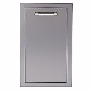 Alfresco 20-Inch Stainless Steel Soft-Close Dual Trash Center/Recycling Bin - AXE-TC2D-SC