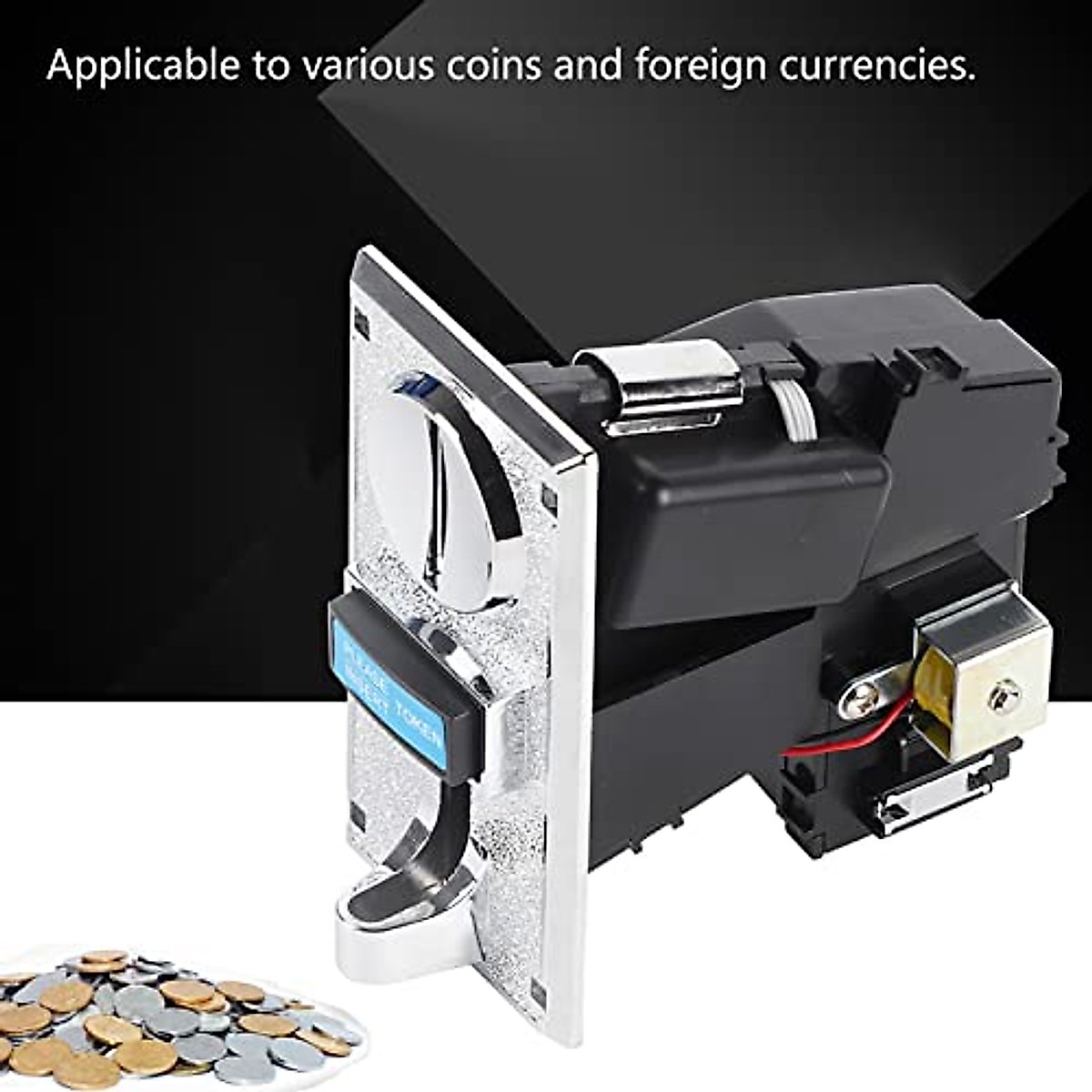 Coin Acceptor,Multi Coin Acceptor Selector Roll Down Coin Mech Electronic Coin Selector for Arcade Game Mechanism Vending Machine Washing Machine