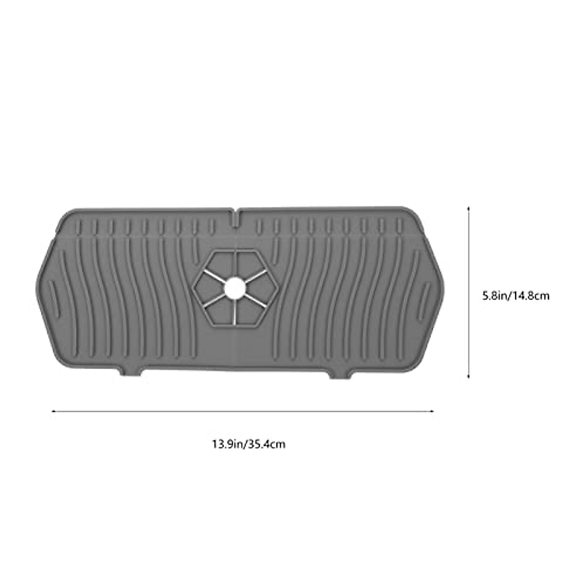 Hemoton 3pcs Faucet Splash Pad Drip Catcher for Sink Faucet Sink Drain Pad Faucet Catcher Kitchen Gadgets Sink Mat Kitchen Accessory Medium and Small Draining Mat