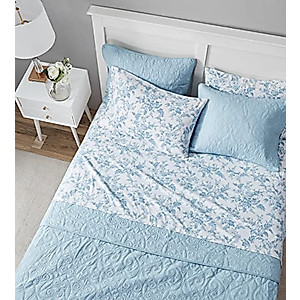Laura Ashley Home - Twin Sheets, Cotton Flannel Bedding Set, Brushed for Extra Softness & Comfort (Vanessa, Twin)