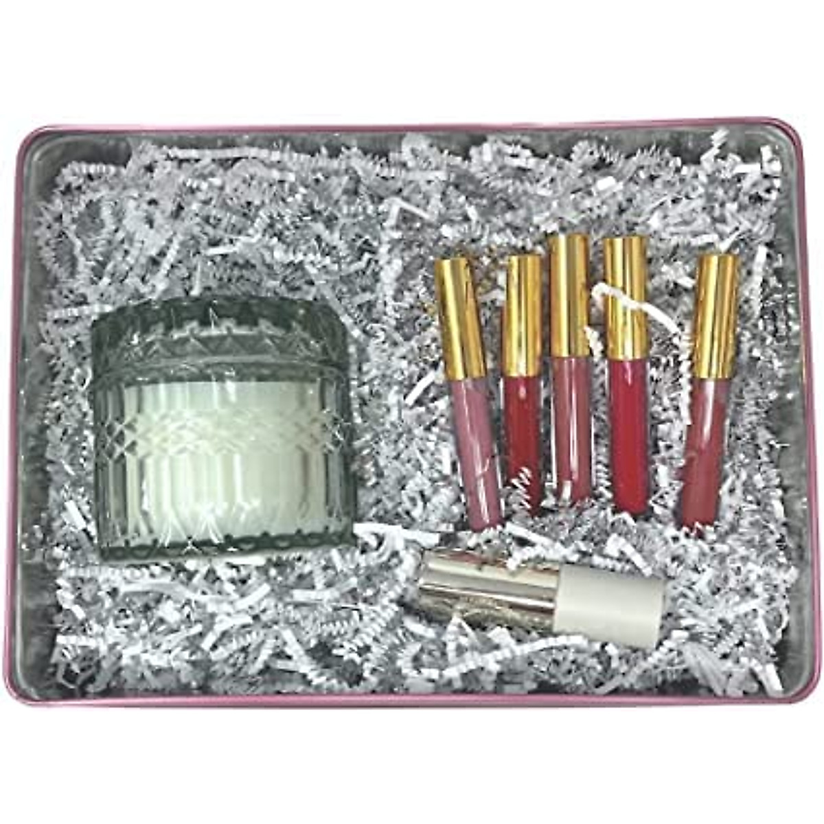 YOUZEY Crinkle Cut Paper Shred Filler - Beautiful Gift Box Filler - Great for Gift Wrapping & Basket Filling - Box Confetti Shredded - Box Stuffing - White & Silver(Small)