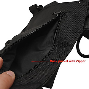 Sarcia Radio Chest Harness Chest Front Pack Pouch Holster Vest Rig for Motorola Midland Kenwood Baofeng Retevis Walkie Talkie with Reflective Strips Shoulder