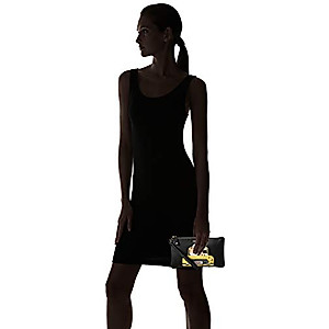 Karl Lagerfeld Paris womens Novelty Large Wristlet, Taxi Yellow, 1 SZ US