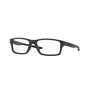 Oakley Youth OY8002 Crosslink XS Square Prescription Eyewear Frames, Satin Black/Demo Lens, 51 mm